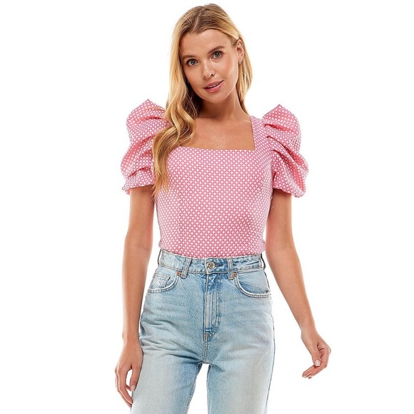 TCEC | Tops | Tcec Patterned Bodysuit | Poshmark